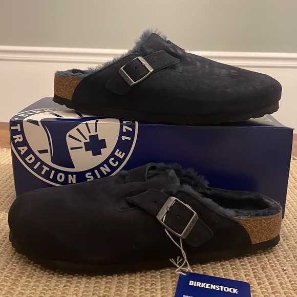 Birkenstock | Shoes | Birkenstock Boston Shearling Midnight | Poshmark